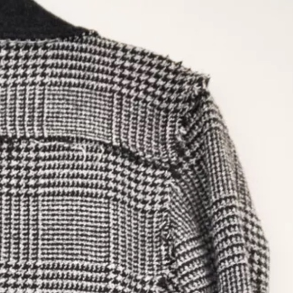 Nick & Mo | Jackets & Coats | Nick Mo Jacket Black White Tweed ...
